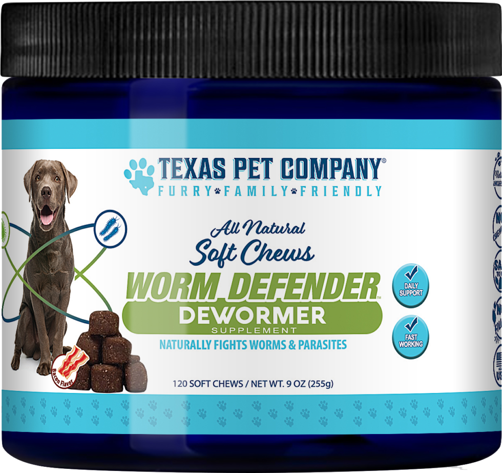 Worm Defender All Natural Dog Dewormer Soft Chews | Texas Pet Company