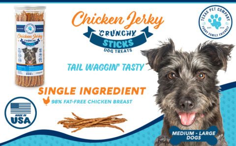 Chicken Jerky Crunchy Sticks Dog Treat | Texas Pet Company
